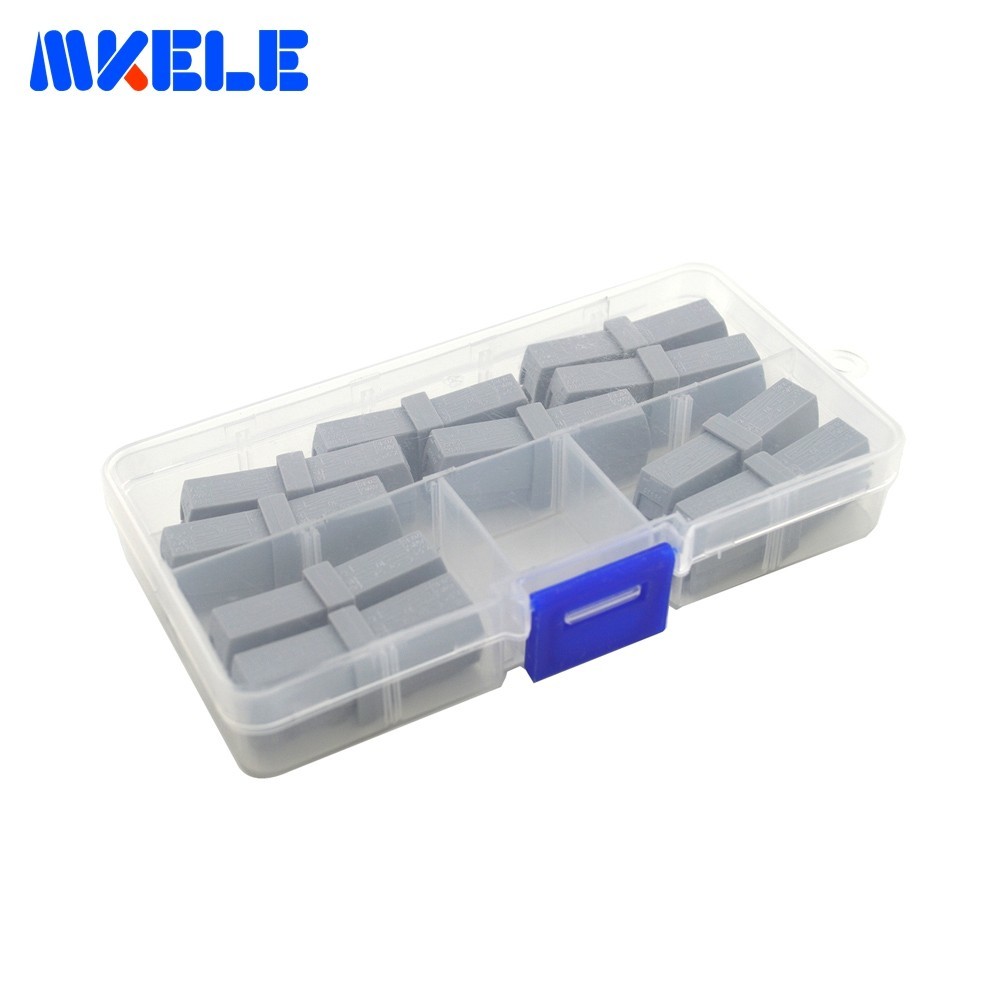 10 Piece Wire Connector Terminals Plastic Box Single 2 Pin Cable Wiring ...