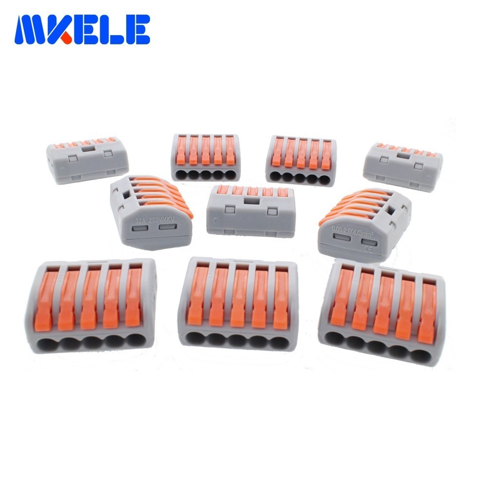 Makerele Type 20 Pcs 2PCT215 Universal Compact Wire Connector 5 Pin ...