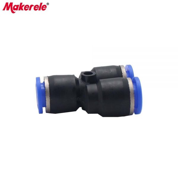 air tube connector 3 Way Y Type PY8 plastic pipe fittings with lowest ...