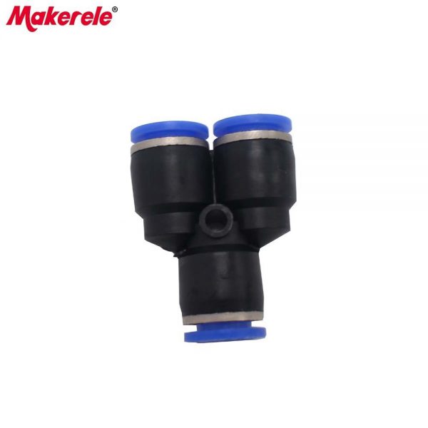 air tube connector 3 Way Y Type PY8 plastic pipe fittings with lowest ...