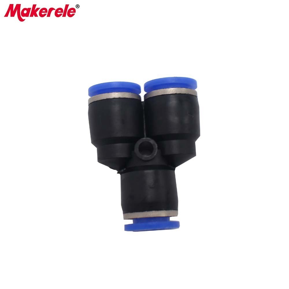 air tube connector 3 Way Y Type PY8 plastic pipe fittings with lowest ...