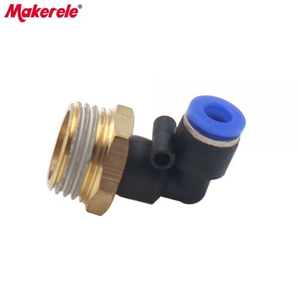 male air hose fittings PL6 series pneumatic L-shaped coupling External ...
