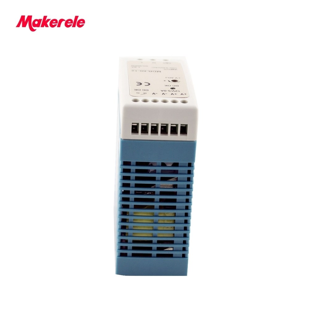 60w Mini size Din Rail Single Output Switching power supply AC 110 / 220V to DC 5V 12V 15V 24V ...