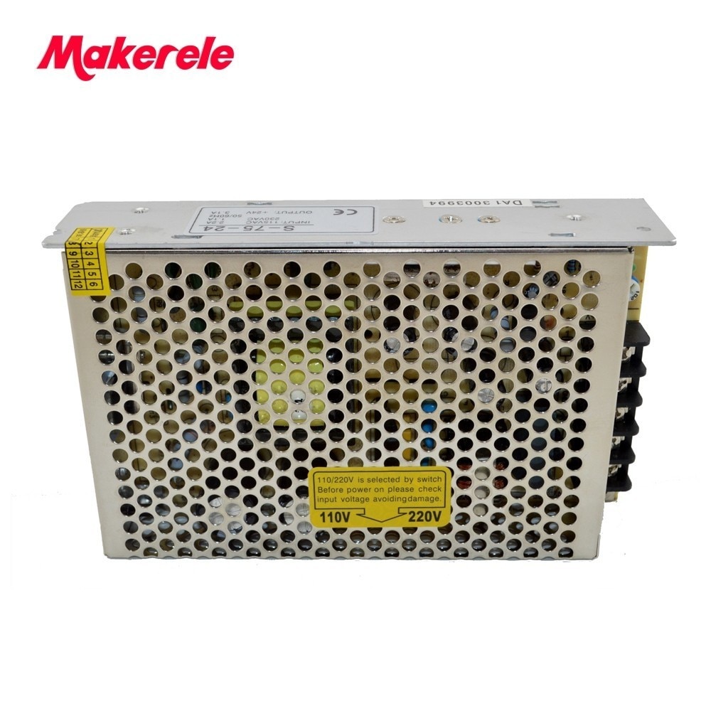 S series single output safe package switching power supply 75watt ...